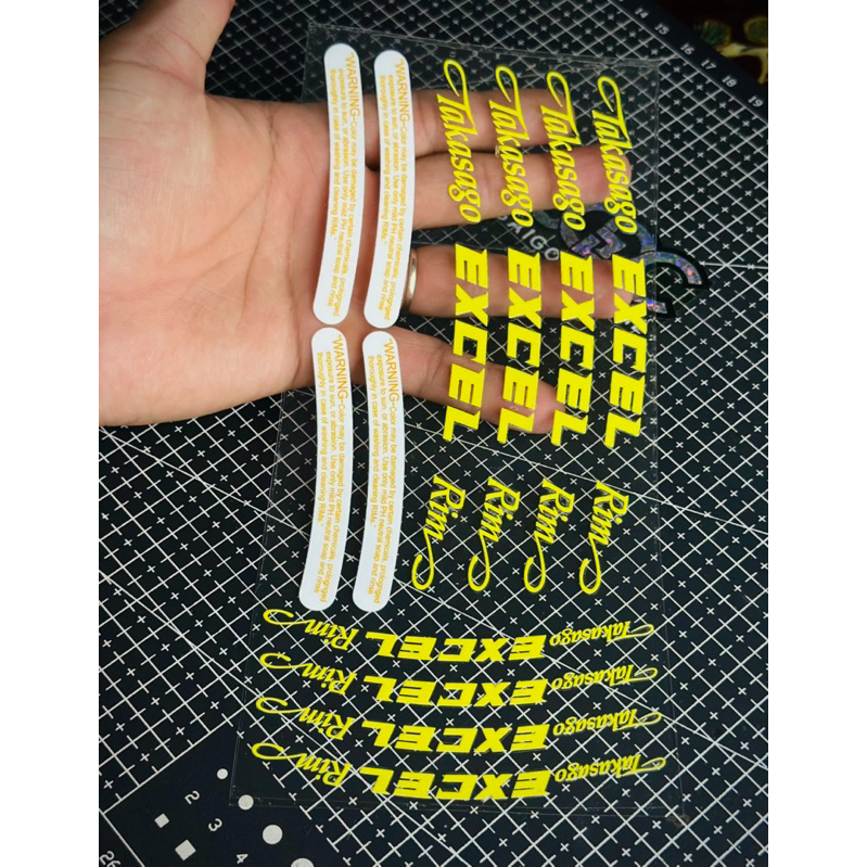 Tem Sticker Uv DTF Mod Niền Excel Rim Japan Đủ Màu |SGDC - 1 Bộ ...