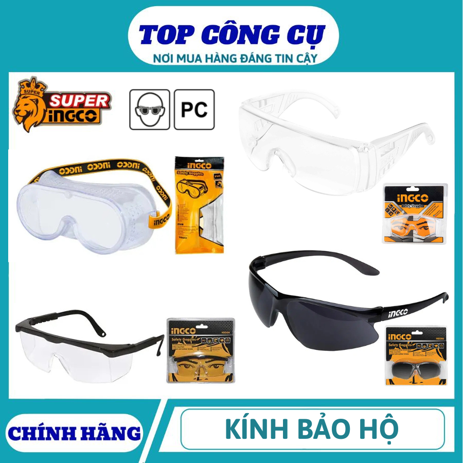 INGCO Kính bảo hộ HSG04 / HSG05 / HSG02 / HSG06 / HSG07 / HSG08 ...