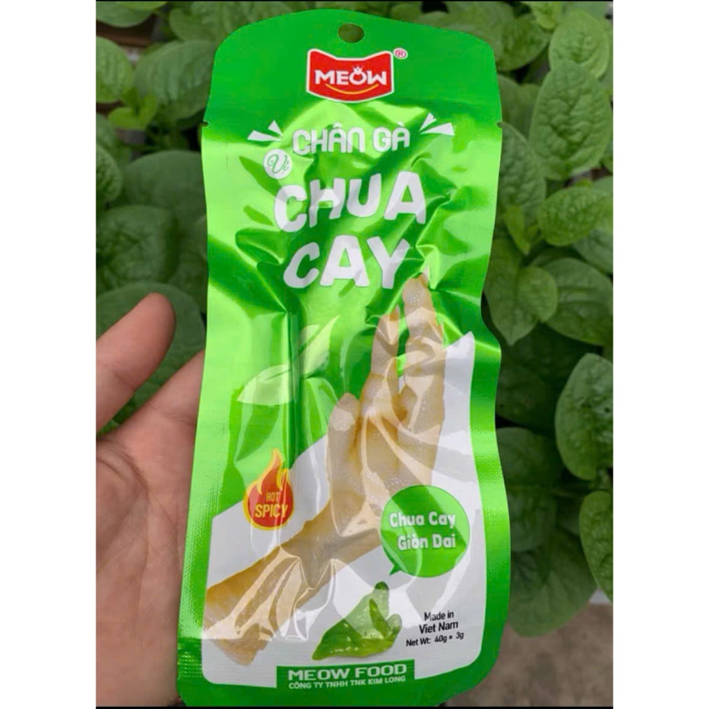 Combo 10,20, 30 cái Chân gà Việt Nam Hãng Meow - 4 loại (Vị chua cay ...