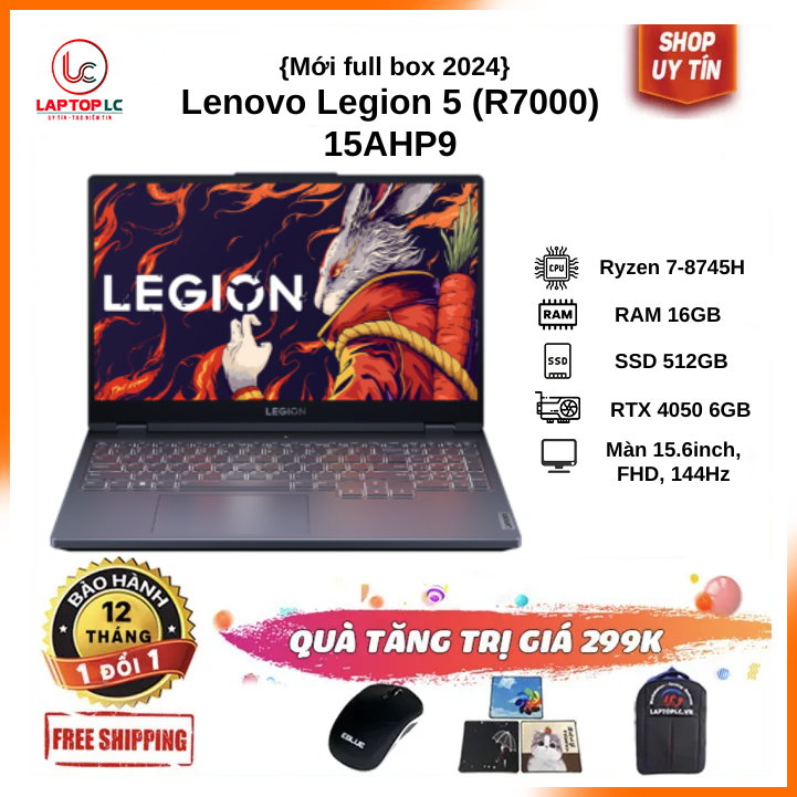 Laptop Gaming Lenovo Legion 5 (R7000) Ryzen R7-8745H / 16GB / SSD 512GB ...