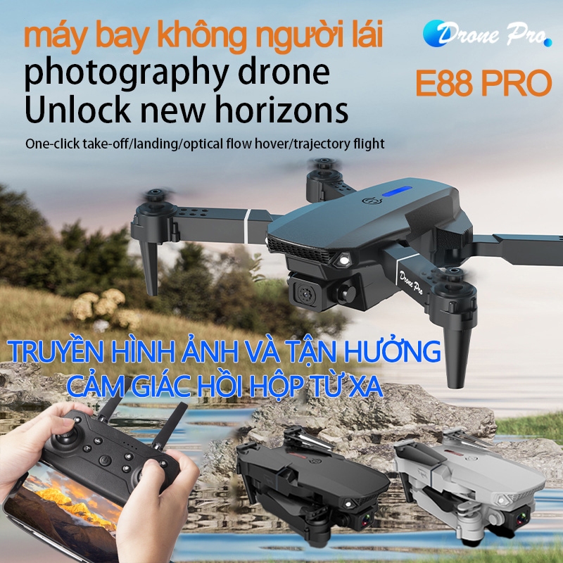Máy Bay flycam e88 max không người lái 4K Camera Drone máy bay Quay ...