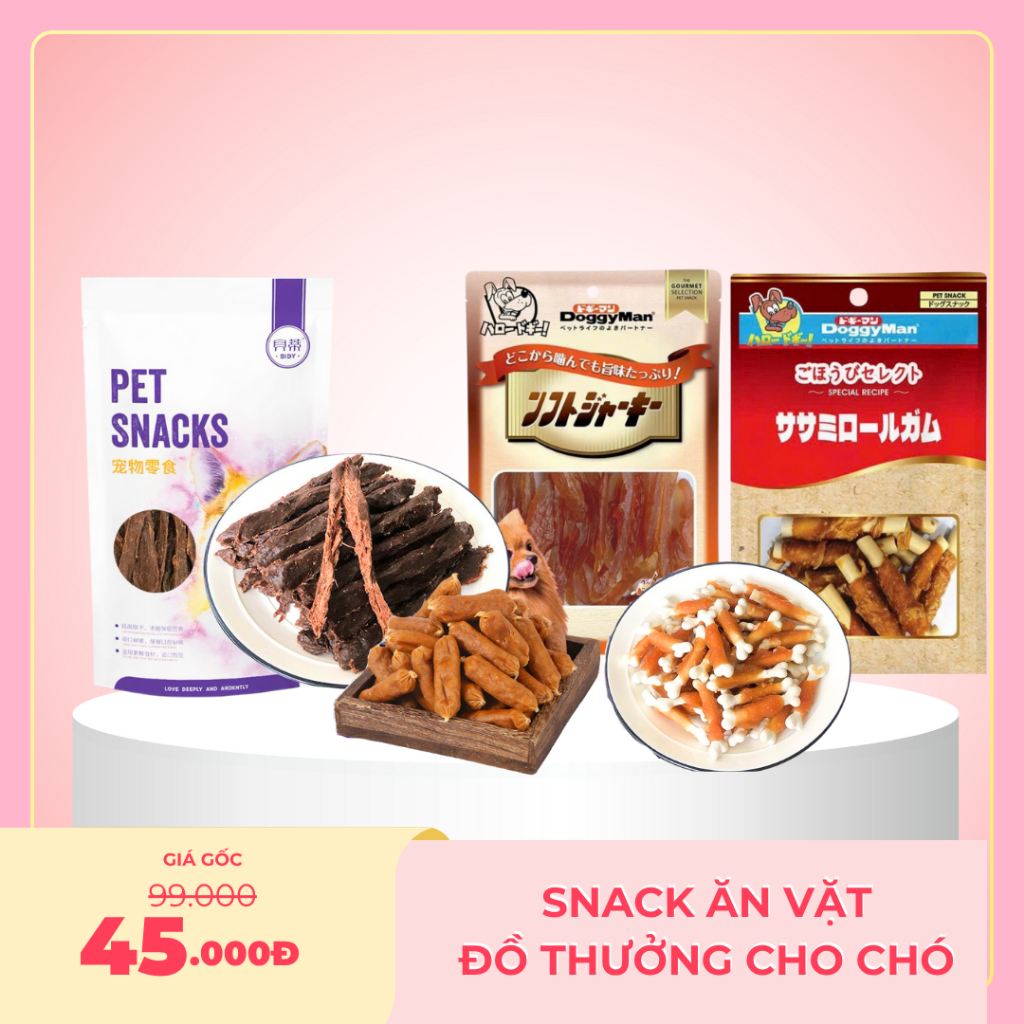 Snack ăn vặt đồ ăn thưởng cho chó | Shopee Việt Nam
