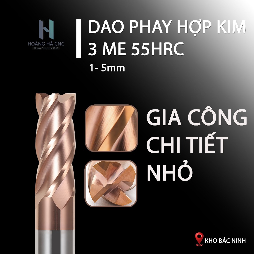 [D1-D5] Dao phay ngón hợp kim 4F 55HRC chuyên thép siêu bền, sắc bén | Shopee Việt Nam