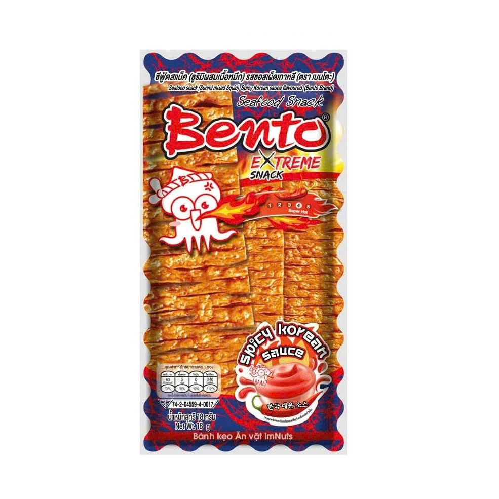 Snack Mực Tẩm Gia Vị Cực Cay Bento Seafood Snack Spicy Koreab Sauce ...