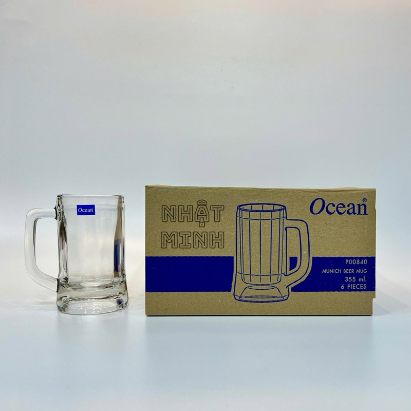 Cốc bia thủy tinh có quai, 1 Ly thủy tinh Ocean Thái Lan 1 Cái/SET Mã ...