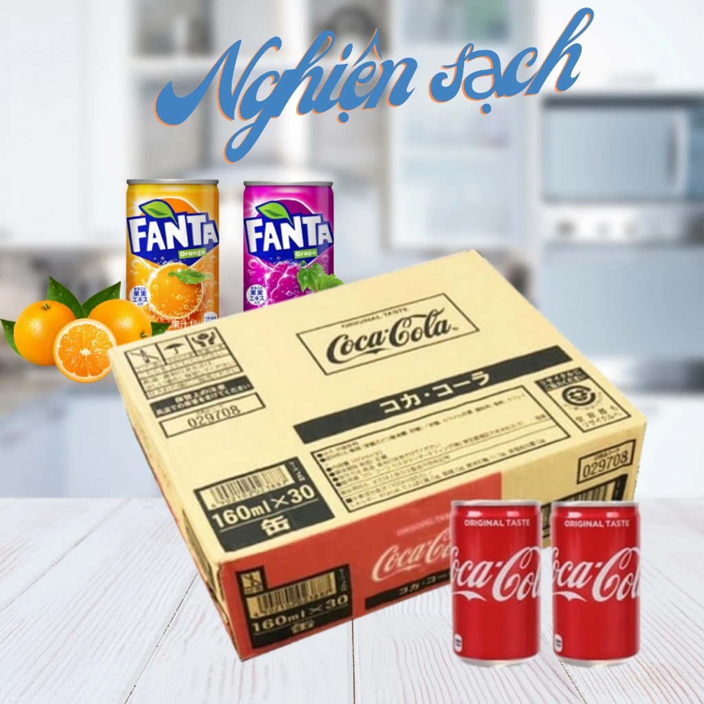 [HSD 10/2025] Thùng Coca, Fanta mini Nhật Bản 30 lon | Shopee Việt Nam