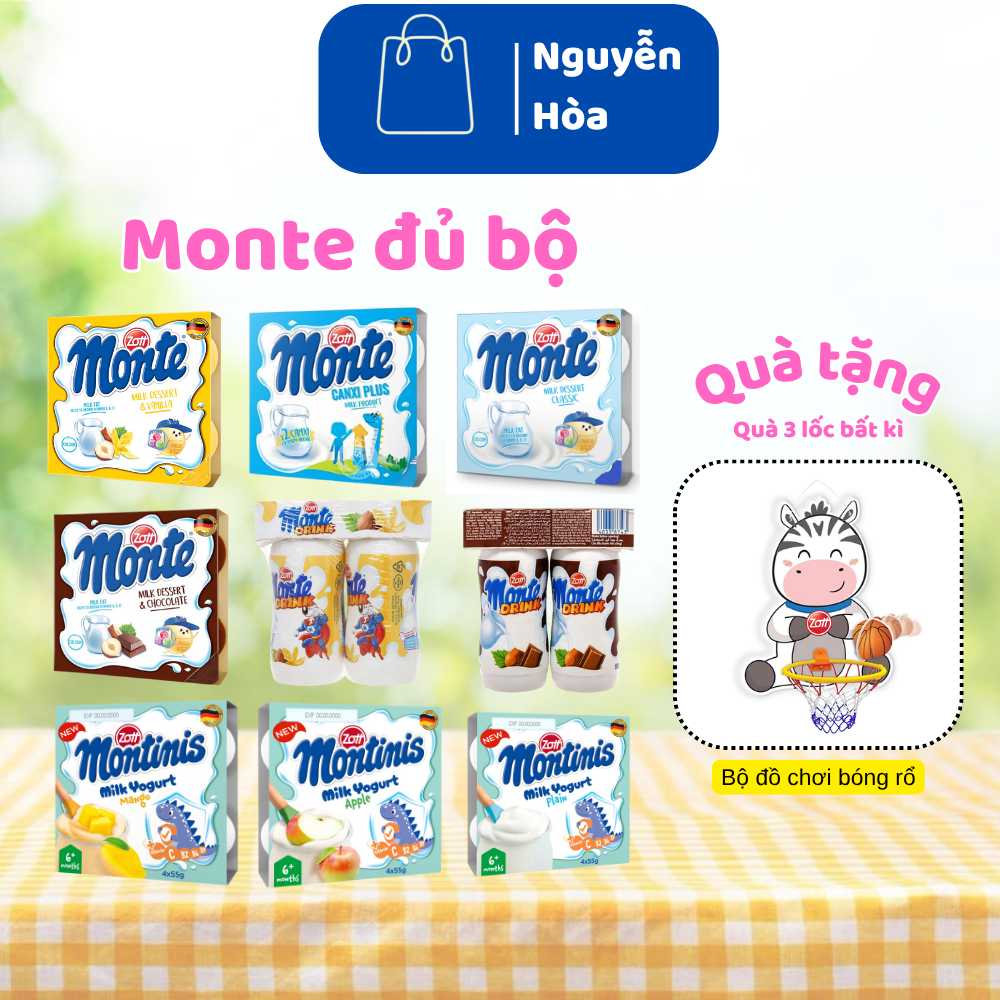 [CHÍNH HÃNG] Váng Sữa & Sữa Chua Monte Zott Đức Cho Bé – Vani/Socola ...