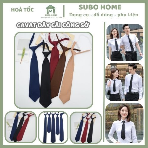 Cà vạt nam nữ công sở đồng phục ngân hàng kỷ yếu đẹp caravat học sinh sinh viên vải phi bóng ...