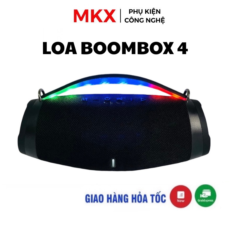 Loa Bluetooth BOOMBOX 4 (bản nâng cấp của Boombox 3) đèn led RGB đẹp ...