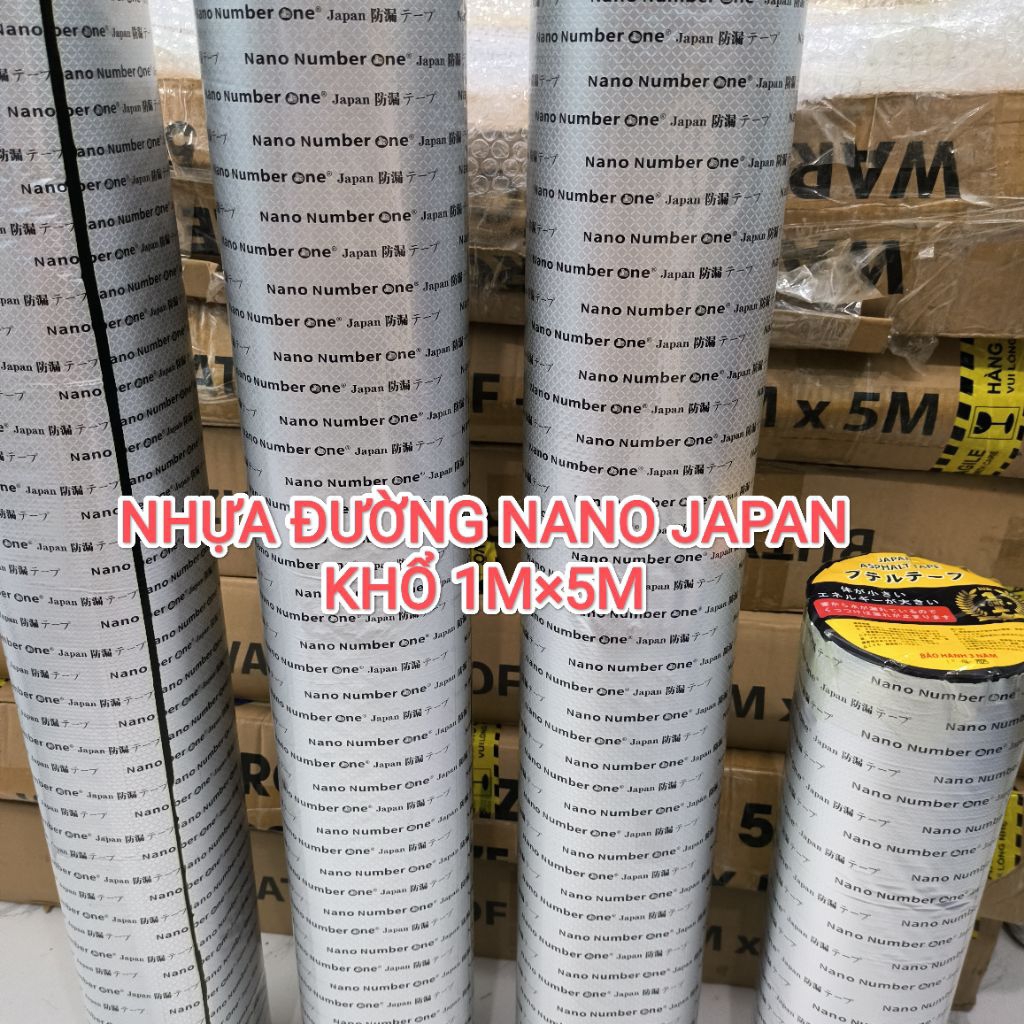 [0,5M×5M;1M× 5M] Băng Keo Chống Thấm Nhựa Đường Nano Number One Nhật ...