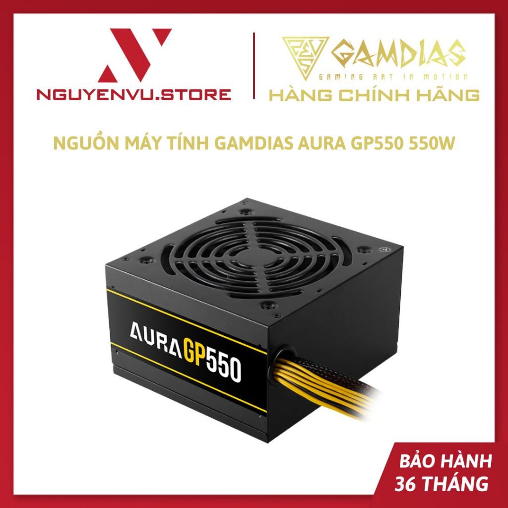 [FULL VAT] Nguồn máy tính Gamdias AURA GP550 550W - Hàng chính hãng | Shopee Việt Nam