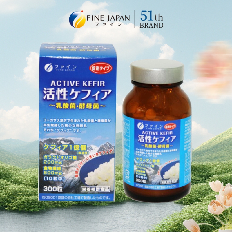 THỰC PHẨM BẢO VỆ SỨC KHỎE ACTIVE KEFIR FINE JAPAN LỌ 300 VIÊN | Shopee ...