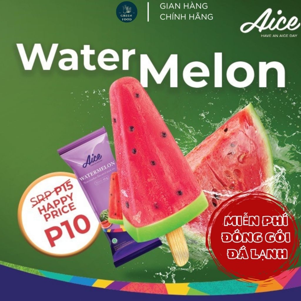 [Hỏa tốc Hà Nội] Kem dưa hấu Aice - Kem Hadilao | Shopee Việt Nam