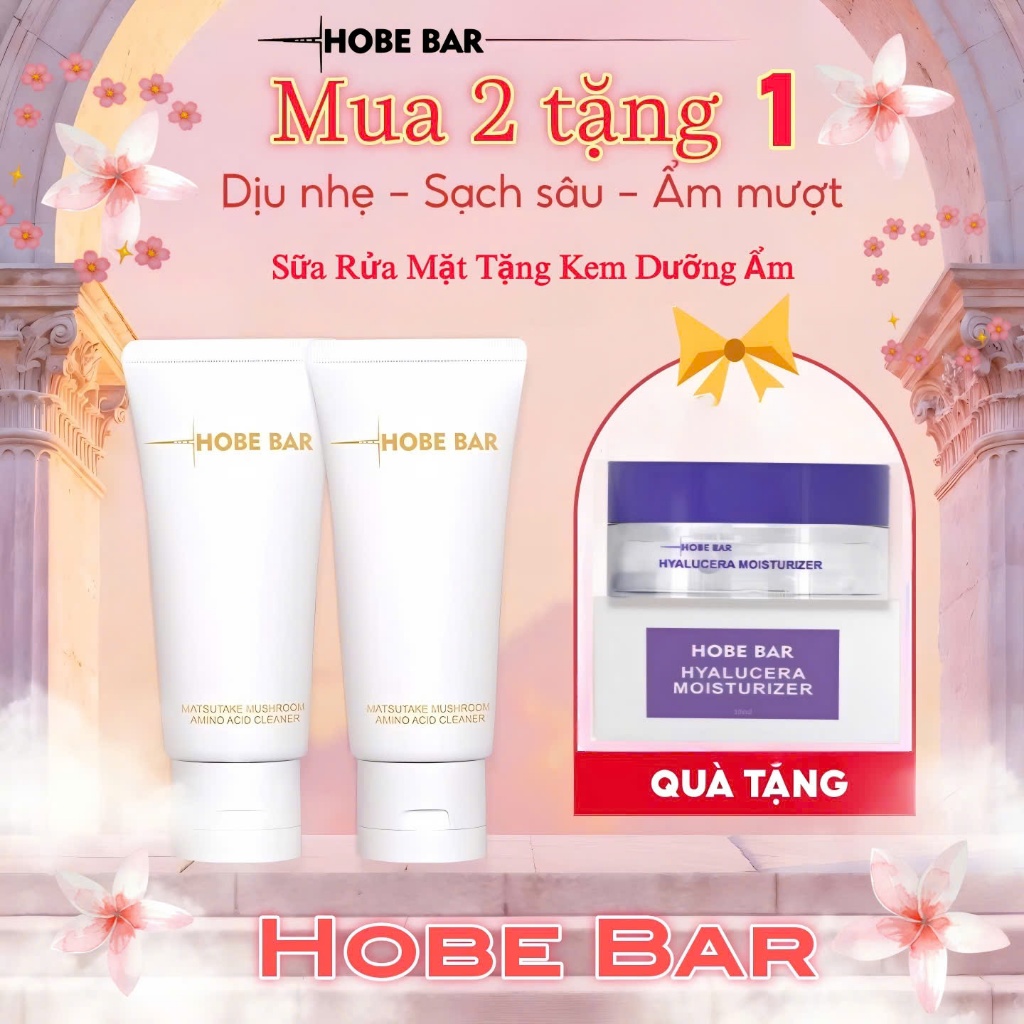 Combo 2 Tuýp Sữa Rửa Mặt Hobe Bar 50ml - Tặng 1 Hộp Kem Dưỡng Ẩm 55ml ...