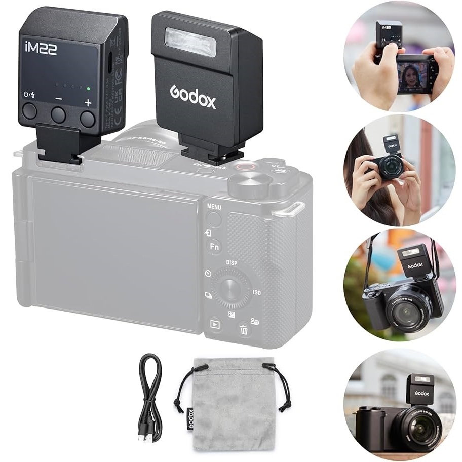 Đèn Flash Mini Godox iM22 for All Camera, Pin lithium | Shopee Việt Nam