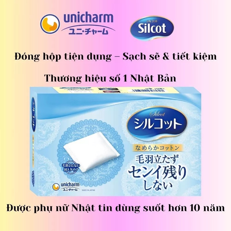 Bông trang điểm (bông tẩy trang) Silcot 82 miếng/hộp | Shopee Việt Nam