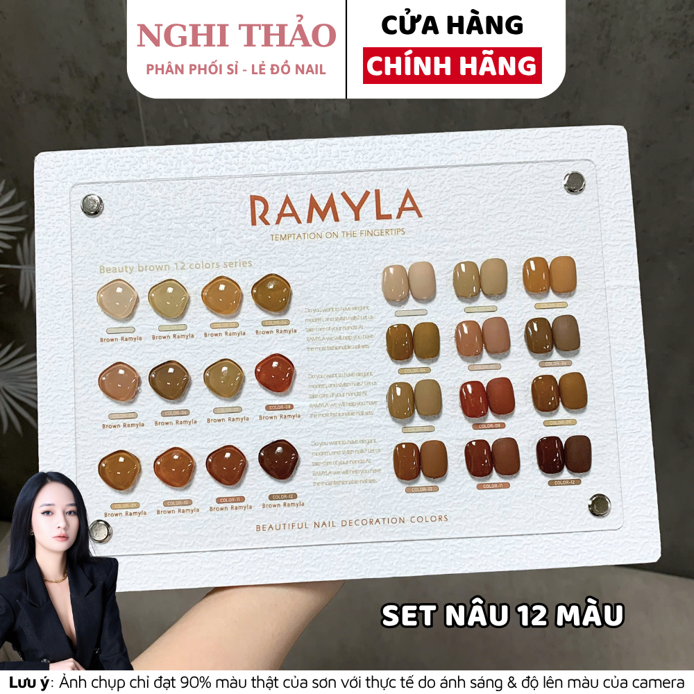 Set sơn gel nâu RAMYLA 12 màu Nghi Thảo Nails | Shopee Việt Nam