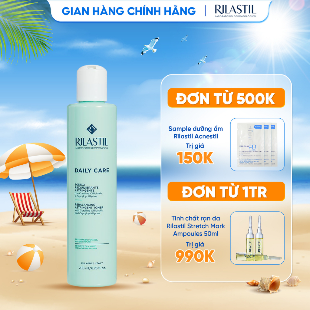 Nước Hoa Hồng Toner Cân Bằng Dịu Nhẹ Cho Da Dầu Mụn Rilastil Daily Care ...
