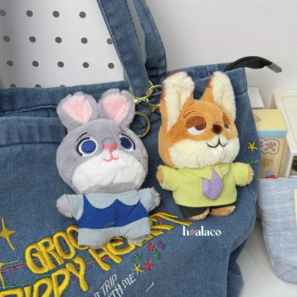 Zootopia Móc khóa hoạt hình cáo Nick và thỏ Judy, móc khóa couple siêu ...