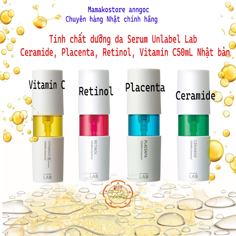 Tinh chất dưỡng da Serum Unlabel Lab Ceramide, Placenta, Retinol ...