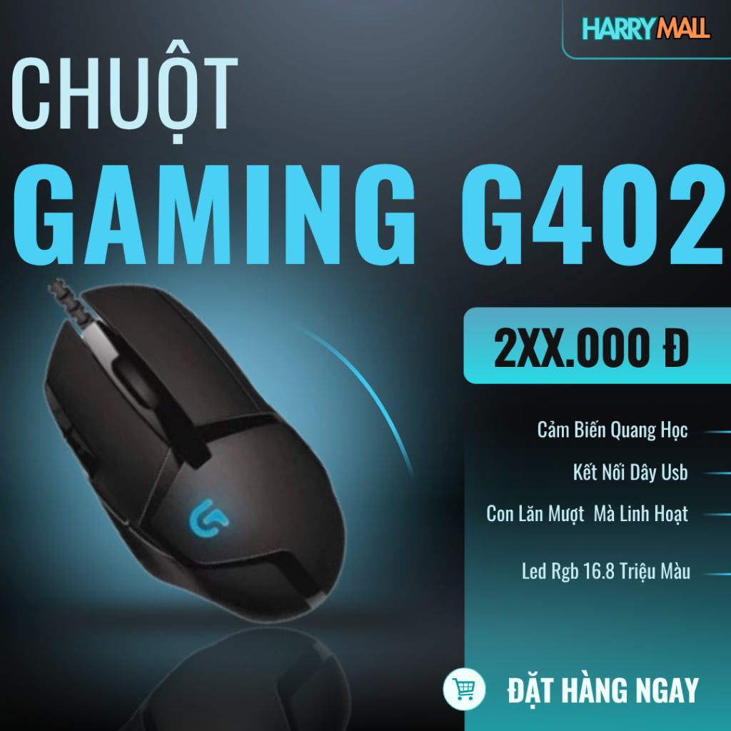Chuột Máy Tính Có Dây Logitech Gaming LED RGB G402 OEM Thế Hệ Mới Độ ...