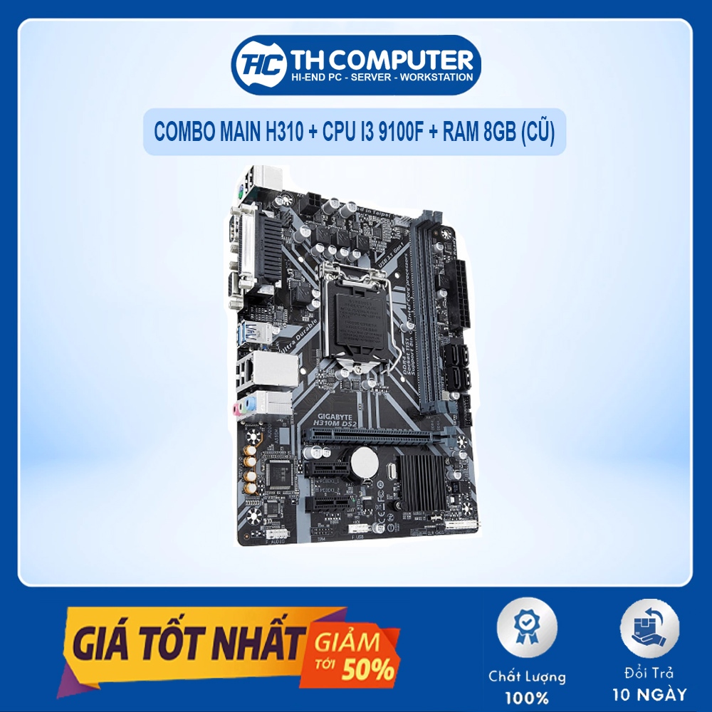 Combo Main H310 + CPU i3 9100f + Ram DDR4 8Gb, 16Gb, Combo Main + CPU ...