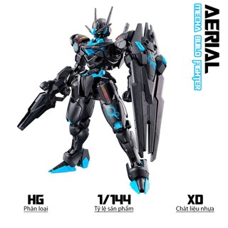 Mô hình HG Aerial Custom Color [Neon Blue], 1/144 mecha, Đồ chơi lắp ...