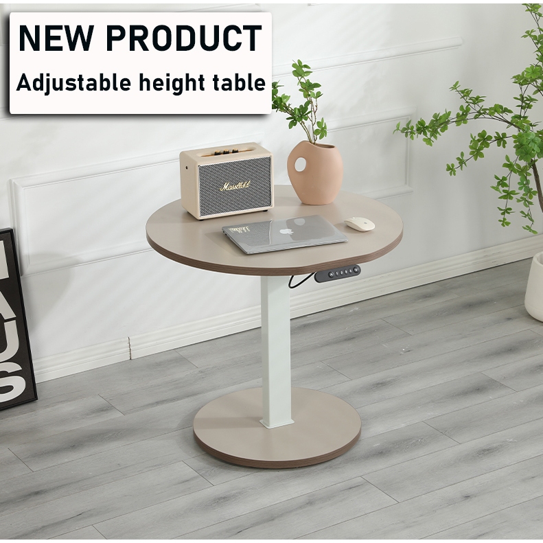 NEW Round desktop electric height-adjustable table Mechanical structure manual height-adjustable ...