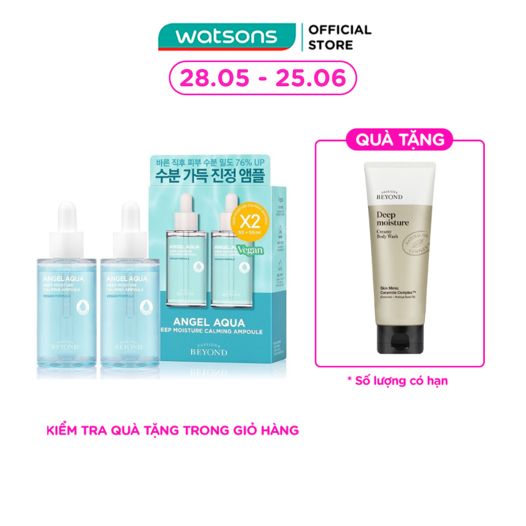 Tinh Chất Beyond Angel Aqua Deep Moisture Calming Ampoule 50mlx2Pcs | Shopee Việt Nam