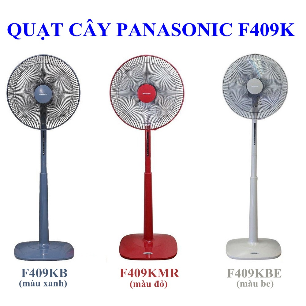 Quạt đứng Panasonic có điều khiển F-409KB(xanh) / F-409KBE(beige) / F ...