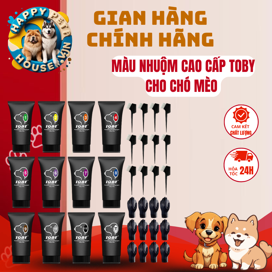 MÀU NHUỘM LÔNG CAO CẤP CHÓ MÈO TOBY ĐƯỢC NHIỀU SPA GROOMING ƯU DÙNG ...