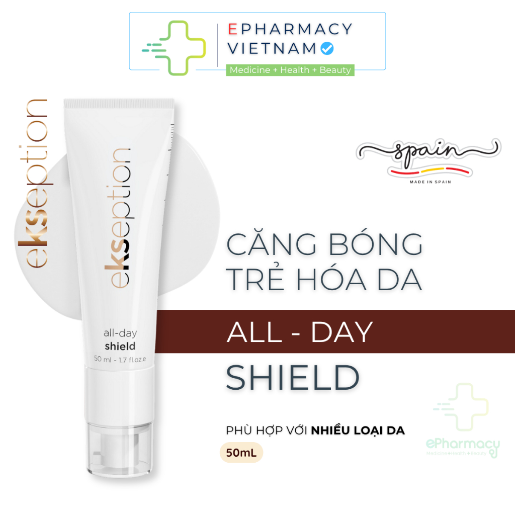 Kem Chống Nắng EKSEPTION All Day Shield SPF 50 PA++++ Căng Bóng Và Trẻ ...