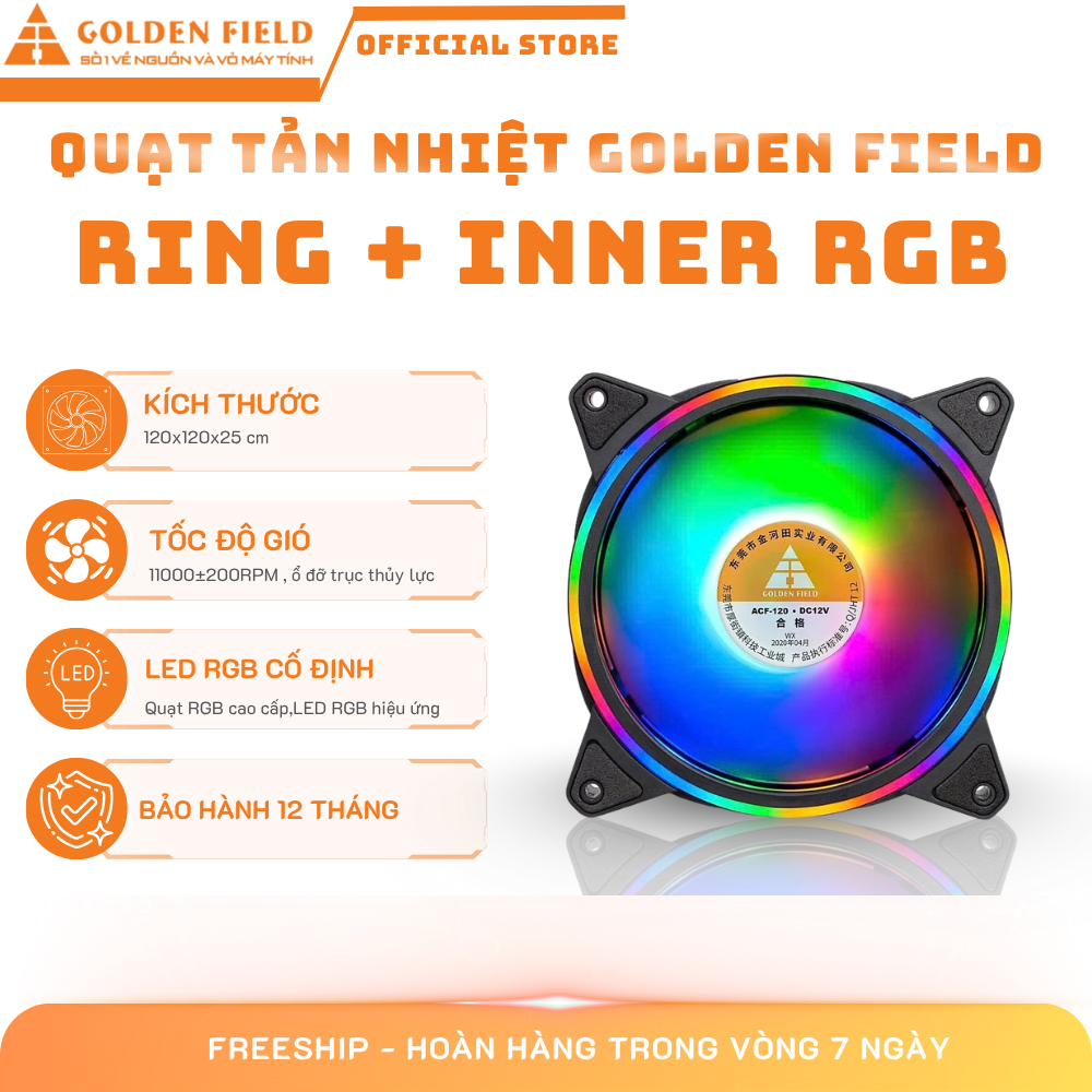 Quạt Tản Nhiệt Ring + inner RGB (FIX) - S01 Quạt RGB Cao Cấp - Hàng ...