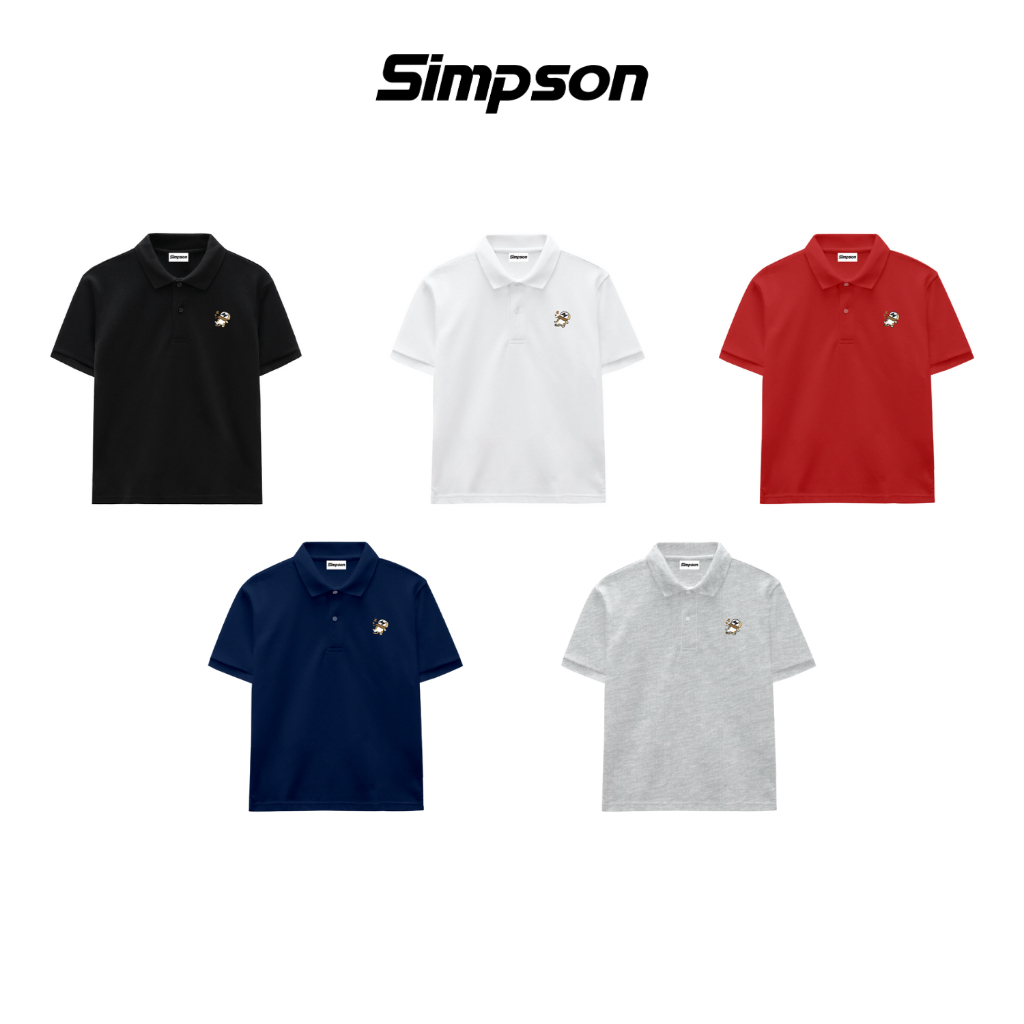 Áo Polo Nam Nữ Couple Oversize Local Brand Simpson Polo Unisex Nam Nữ ...