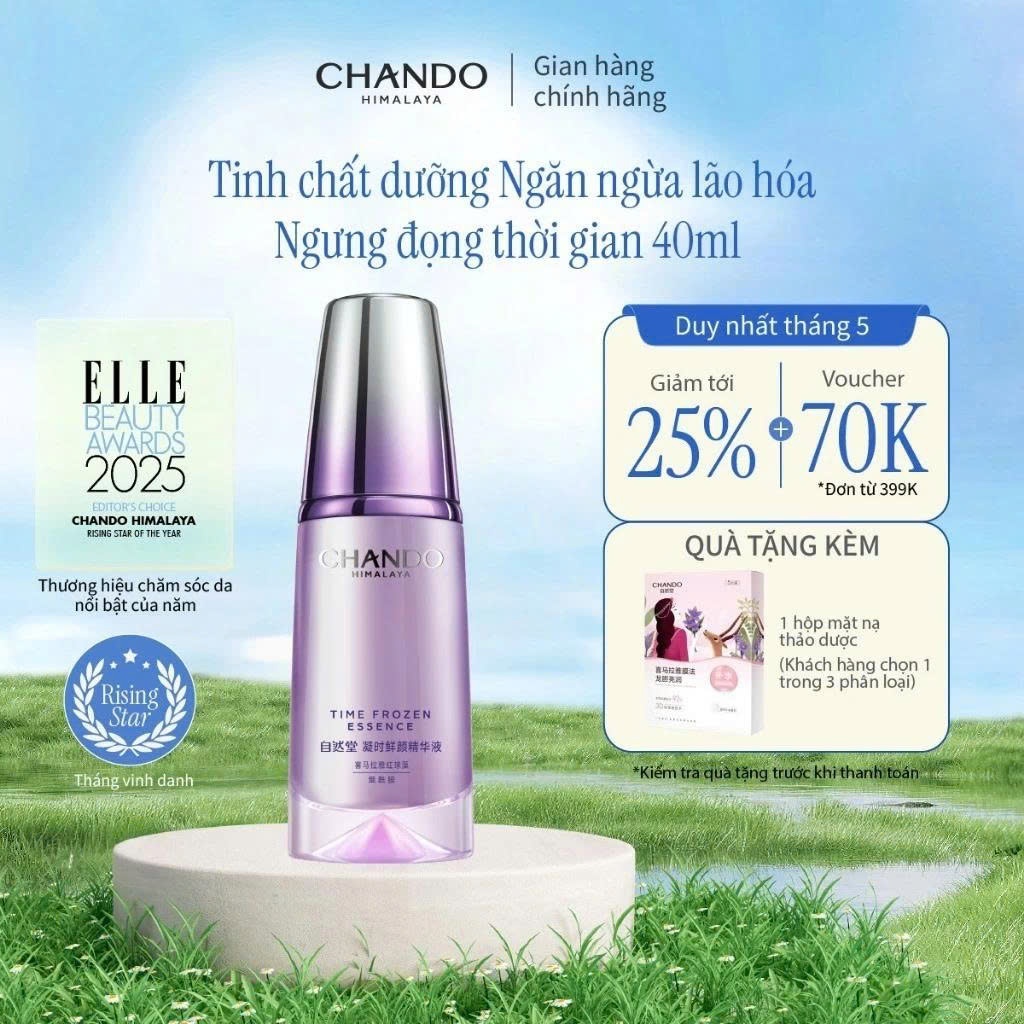 Tinh chất hỗ trợ Ngăn ngừa lão hoá ngưng đọng thời gian 40m Chando Himalaya | Shopee Việt Nam