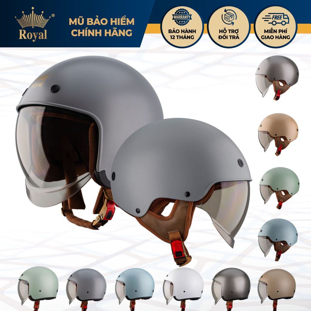 Mũ Bảo Hiểm Royal M139 & M239 Kính Âm Chính Hãng | Full Size M-XXL ...