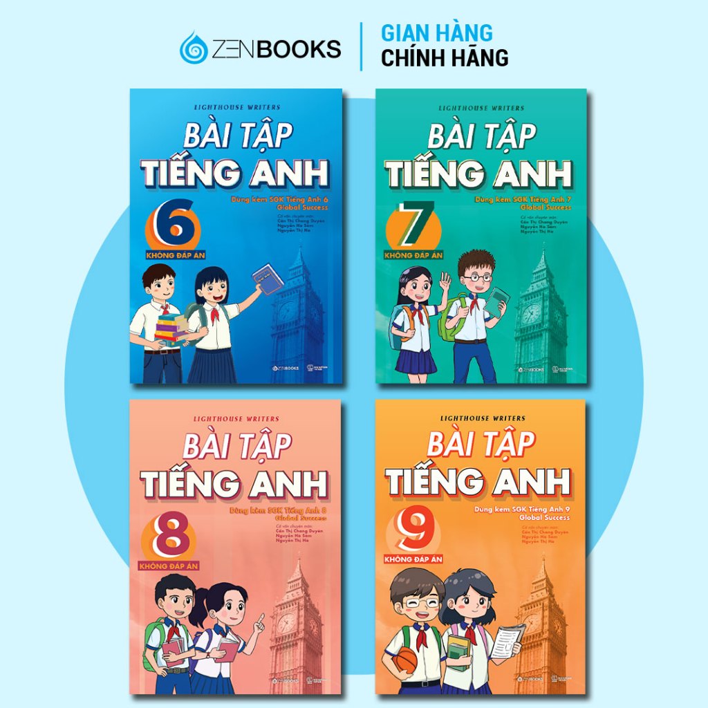 Bộ Sách Bài Tập Tiếng Anh Lớp 6,7,8,9 - Không Đáp Án (Dùng kèm SGK Global Success) - Lighthouse ...
