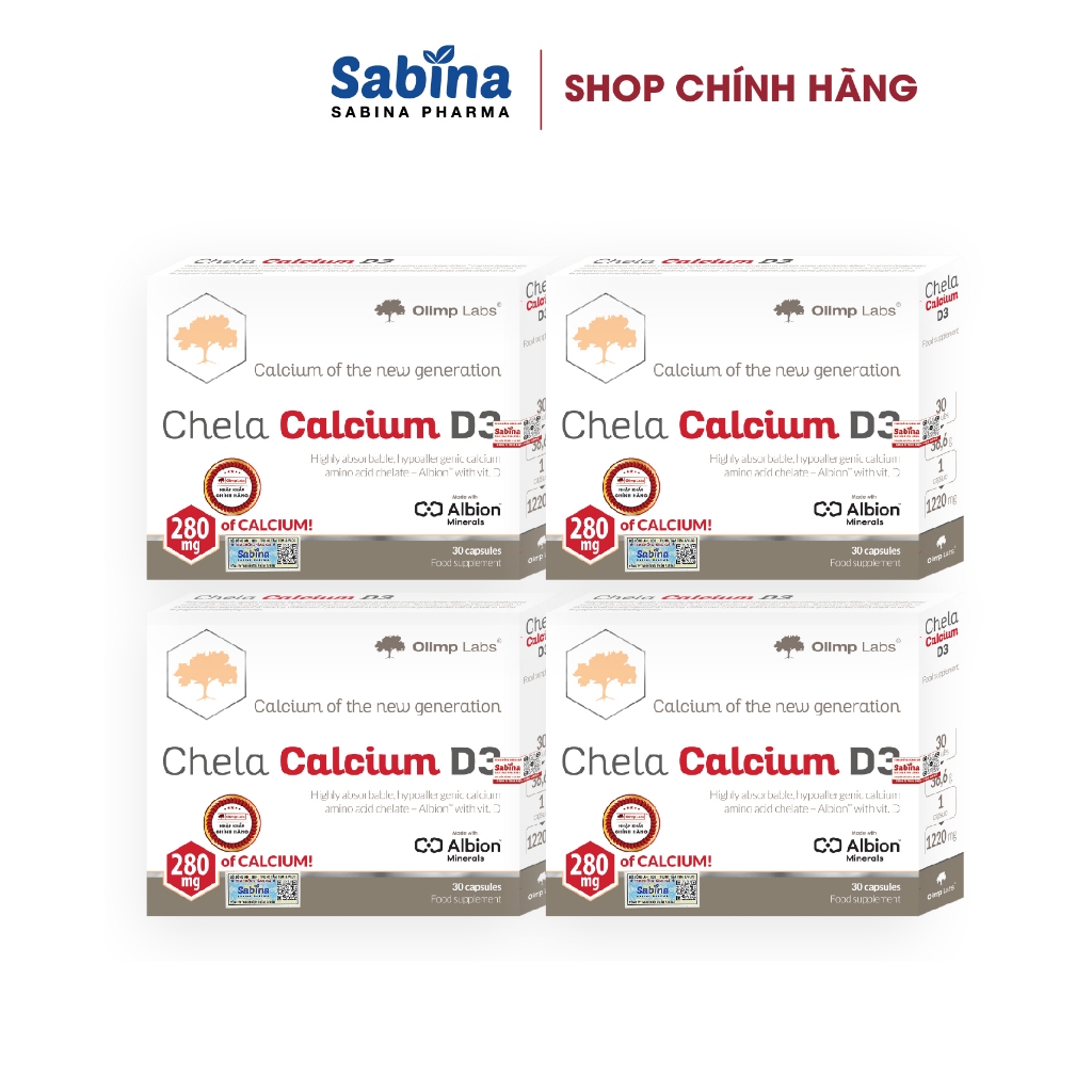 4H Chela -Calcium D3 (Olimp Labs.Thực phẩm bảo vệ sức khỏe hỗ trợ bổ sung canxi và vitamin D3 ...