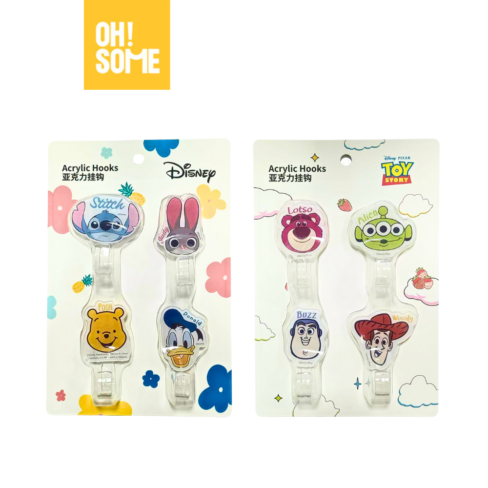 【OHSOME x Disney】- Bộ 4 móc dán tường nhựa cao cấp chịu lực 1kg siêu ...
