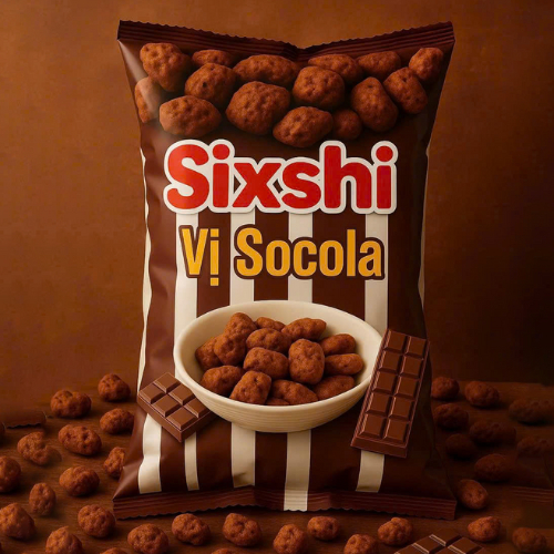Snack vị socola Sixshi – Bánh snack socola giòn rụm 40g | Shopee Việt Nam