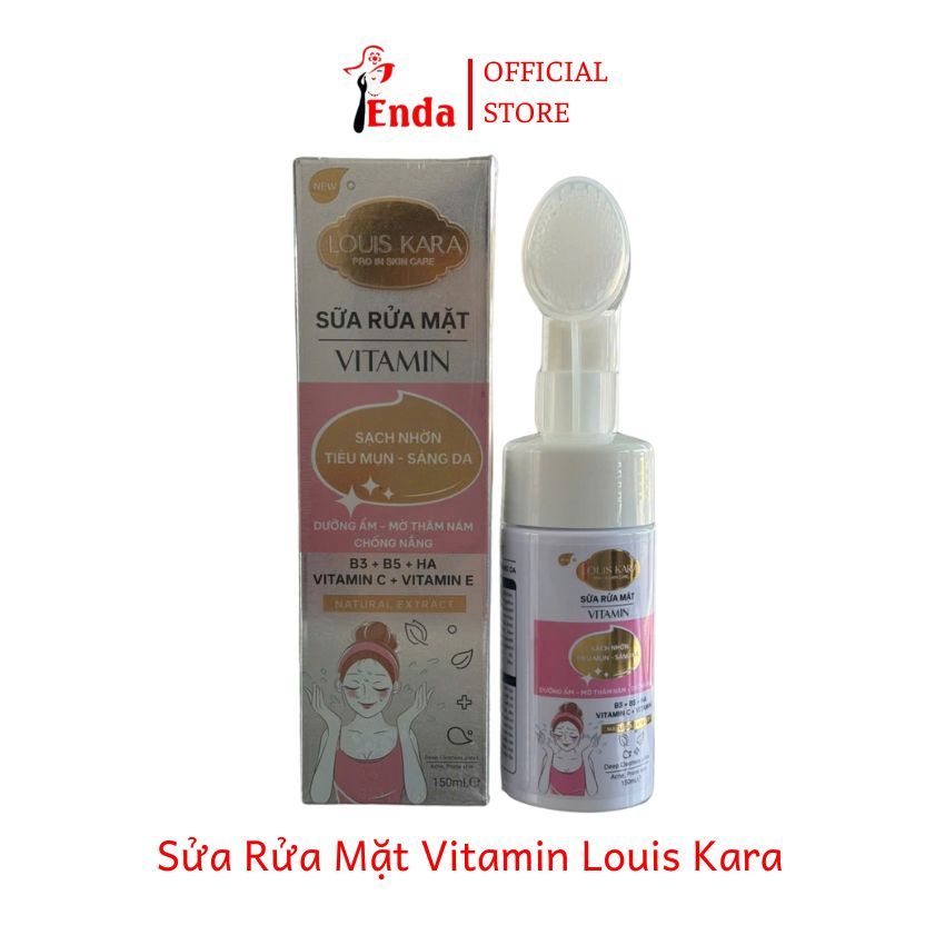 Sửa rửa mặt vitamin Louis Kara EN075 giúp sạch nhờn, tiêu mụn, sáng da ...
