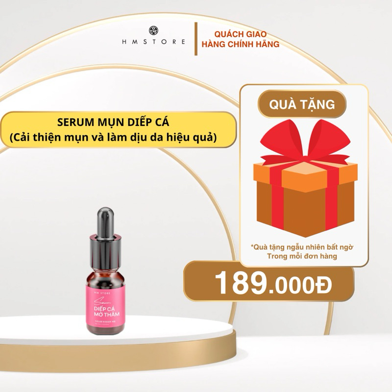 SERUM DIẾP CÁ HM STORE ( Dành cho da mụn thâm, da CORTICOID, da nhạy cảm dễ kích ứng ...