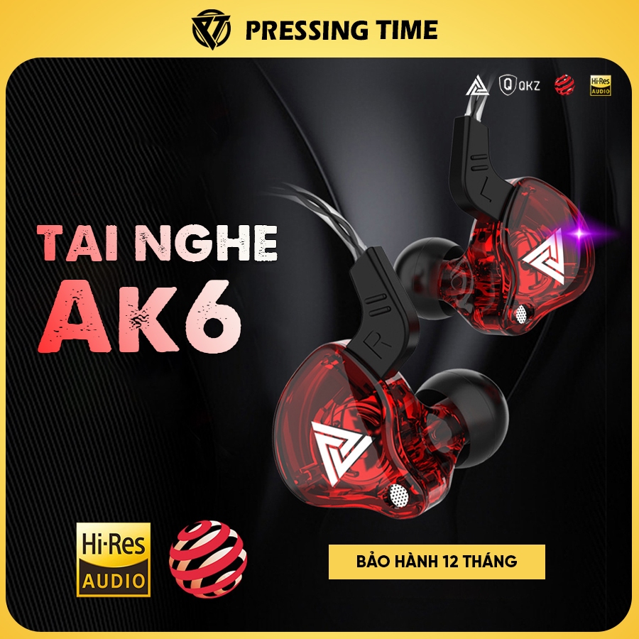 Tai Nghe In-Ear QKZ AK6 Jack 3.5 – Có Micro, Có Dây Bass Ấm, Thiết Kế ...