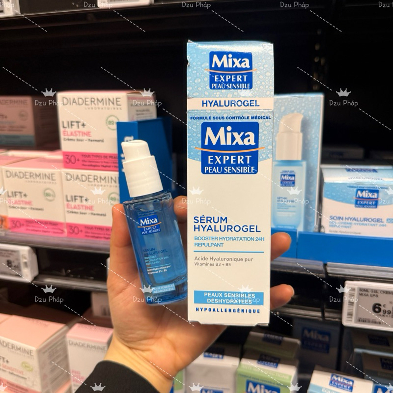 Serum Mixa Hyalurogel cấp ẩm phục hồi 30ml | Shopee Việt Nam