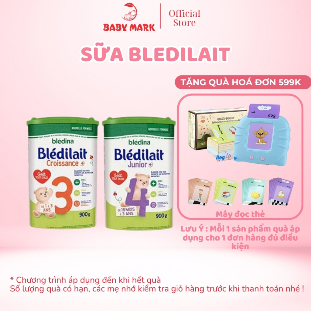 Sữa bột Bledilait Bledina Pháp số 1, 2, 3 hộp 900g Cho Bé Phát Triển ...