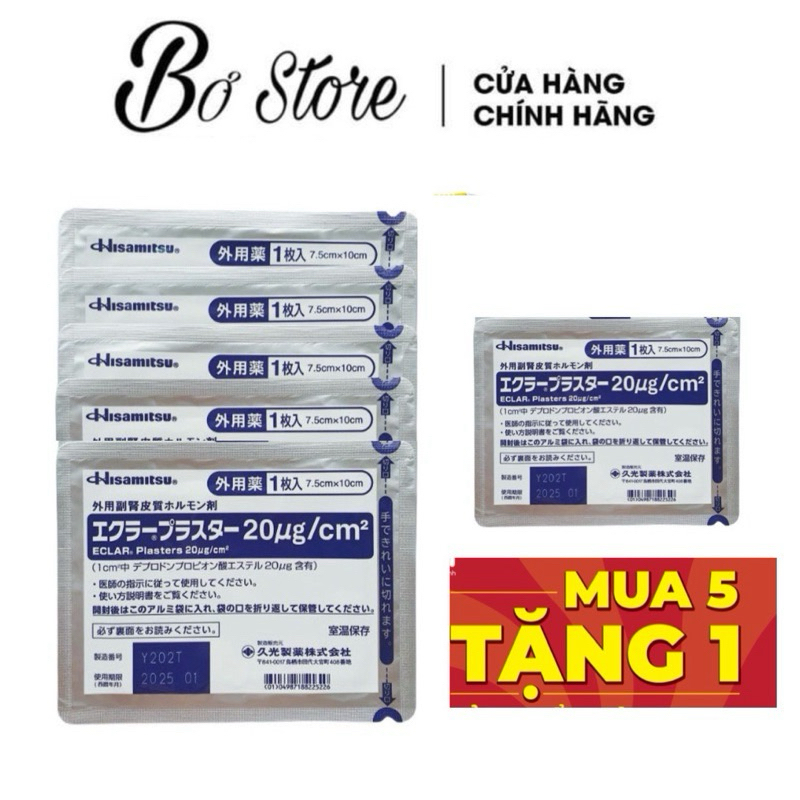 [MUA 5 TẶNG 1] COMBO miếng dán ép sẹo lồi ECLAR PLASTER (HISAMITSU ...