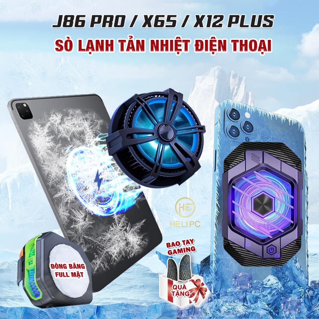 Sò lạnh tản nhiệt điện thoại máy tính bảng J86 Pro / X65 / X12 Plus ...