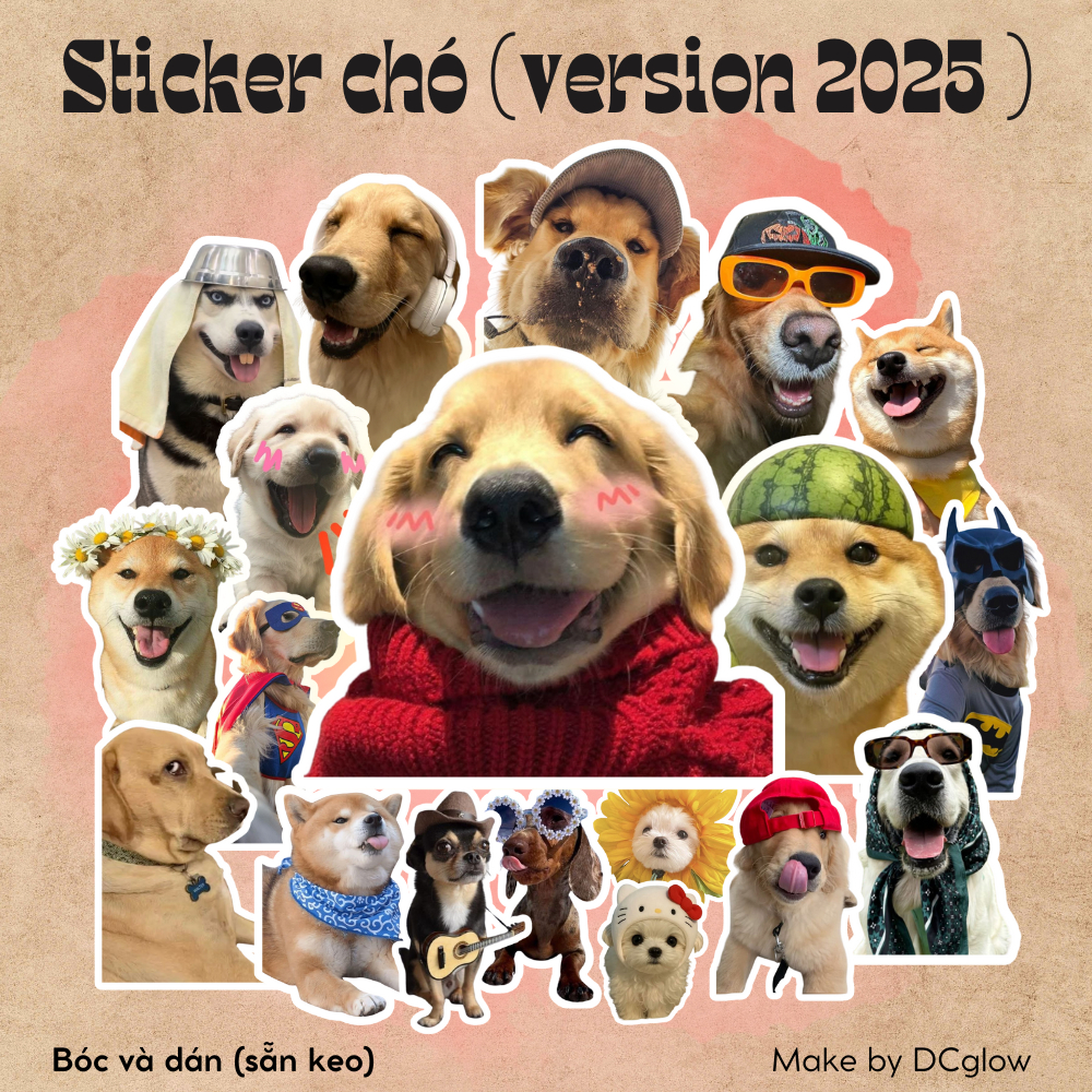 Set 20/60 Sticker Cheem Doge Dán Laptop, Điện Thoại, Ván Trượt, Ván ...