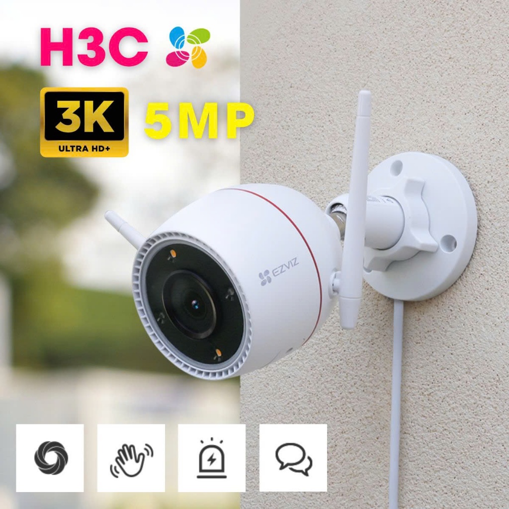 Camera Wifi EZVIZ H3C 3MP/ H3C 4MP/ H3C 5MP – Có Màu Ban Đêm, Đàm Thoại ...