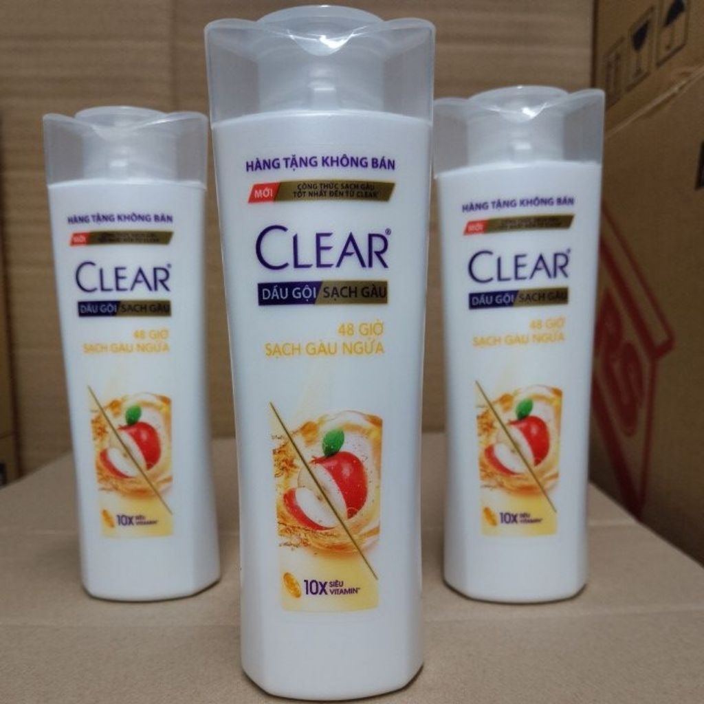 Combo 3 chai Clear Dầu Gội Sạch Gàu 48H Giảm Ngứa - Chai 70g Khuyến Mãi ...